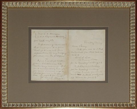 Framed letters and poems make wonderful gifts | Frame Depot