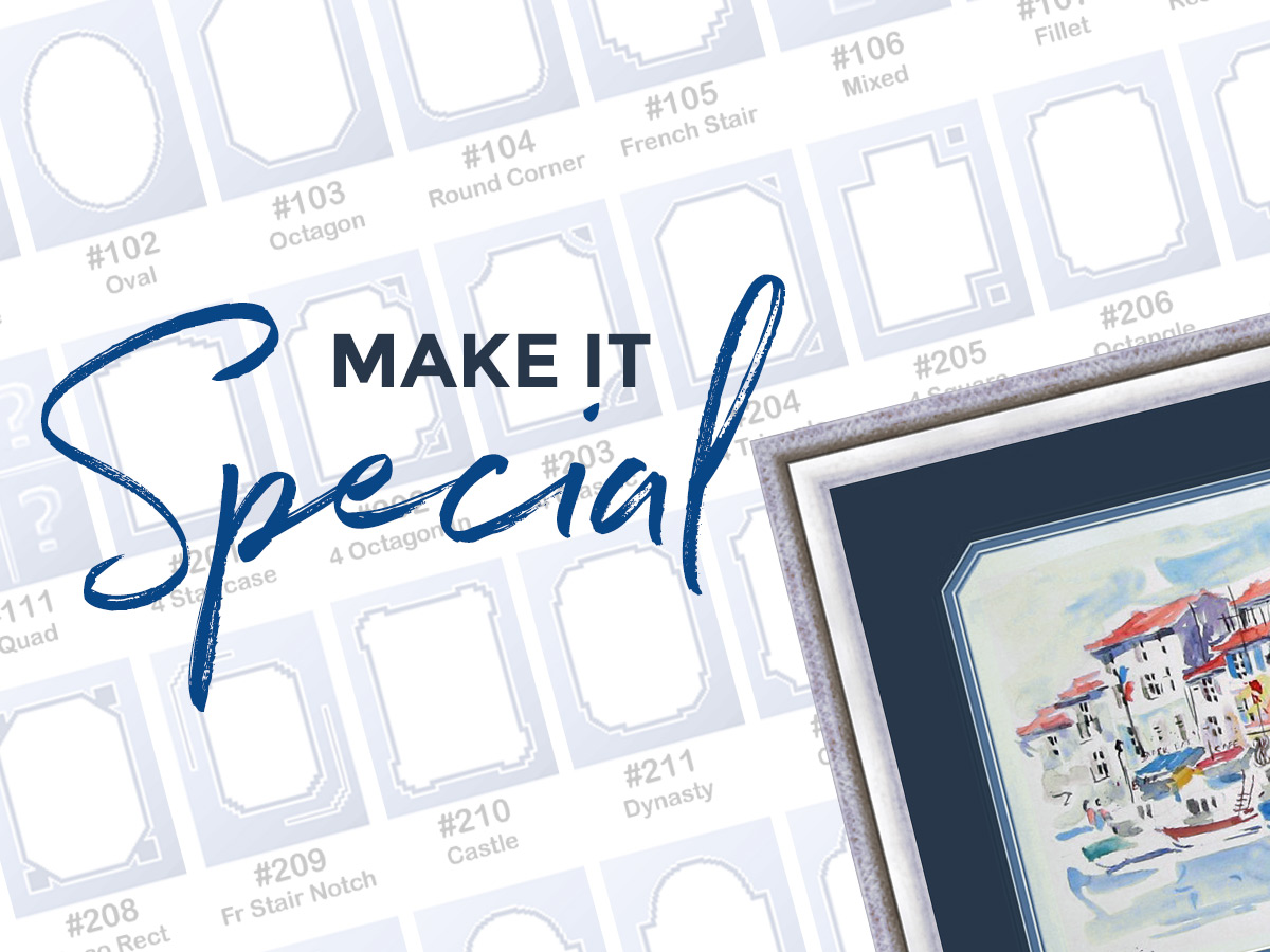 Specialty mat cuts add a creative look | Frame Depot